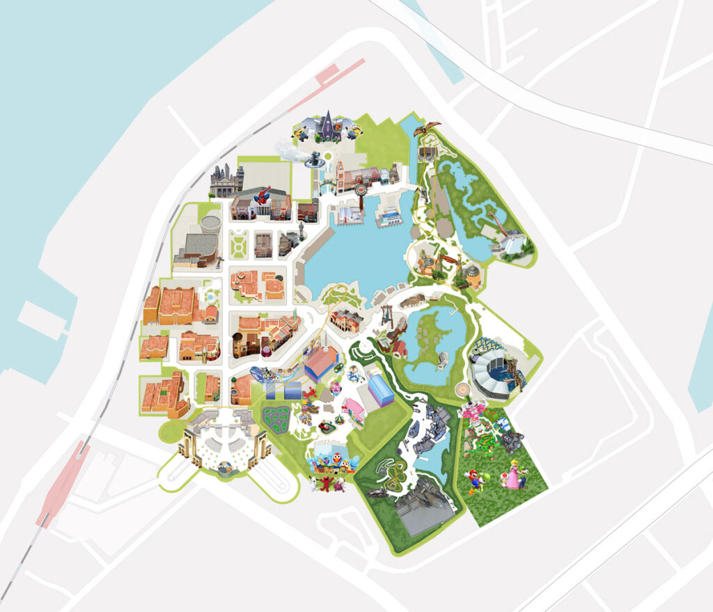 USJ_map_APP – 大阪のパース制作会社 | 株式会社イラスト・リオ
